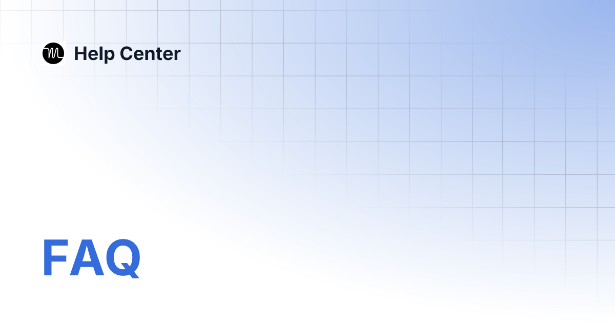 FAQ | Help Center